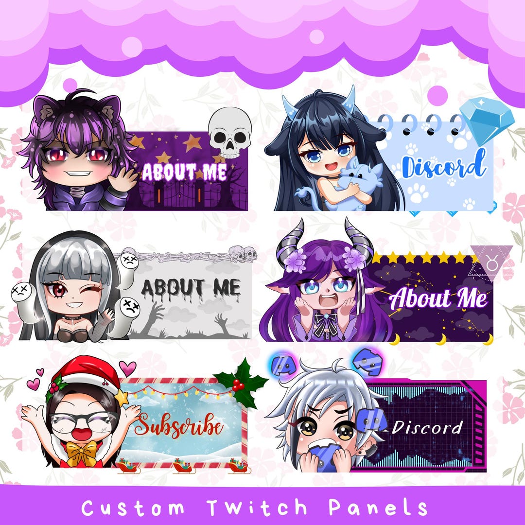Custom Panel Twitch or Twitch Panels | Stream Panels | Stream Panels ...