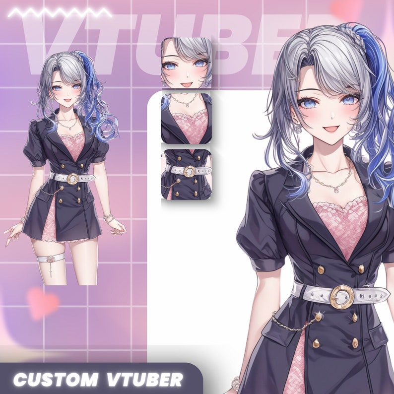 Custom Vtuber Model for Commercial Use | Live2d and Pngtuber Design ...