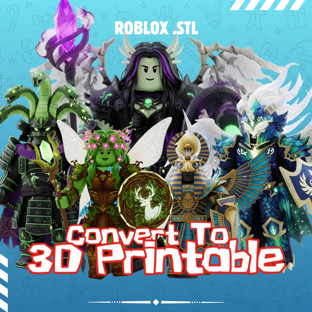 Custom Roblox Character to 3D Print File - Etsy