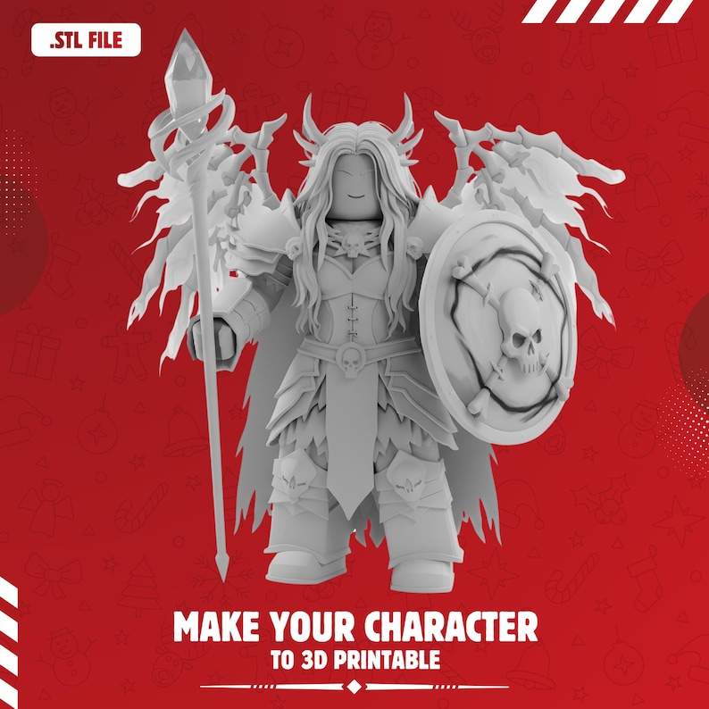 Custom Roblox Character to 3D Print File - Etsy