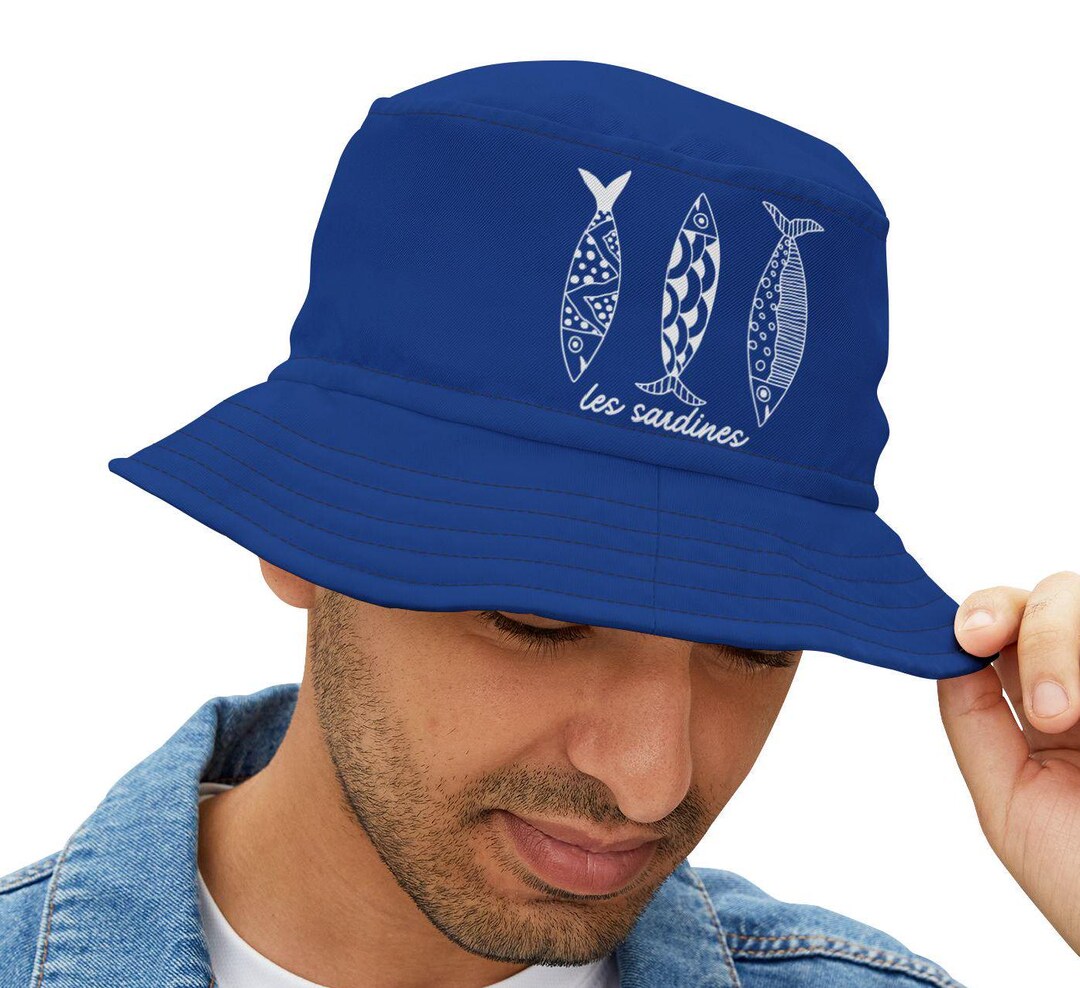 Sardine Bucket Hat, Les Sardine Saying, Trendy Fisherman Aesthetic ...