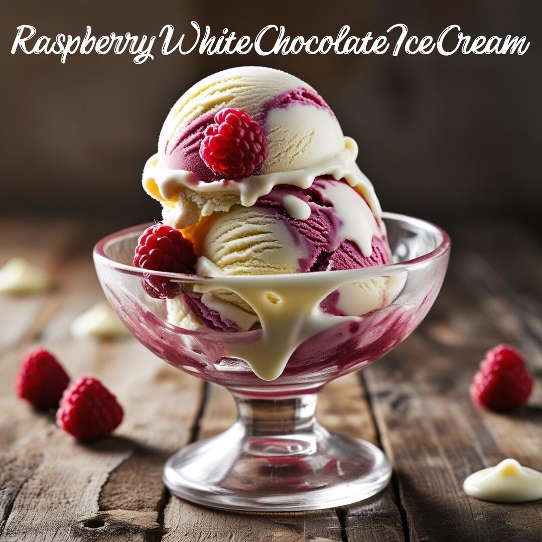 Raspberry White Chocolate Ice Cream 3oz Strongly Scented, Highly ...