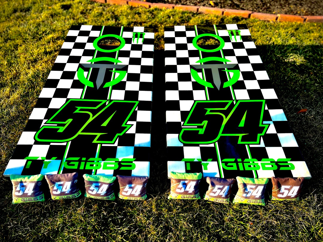 Best Custom Racing Cornhole Boards in America Bags, Epoxy Coated ...