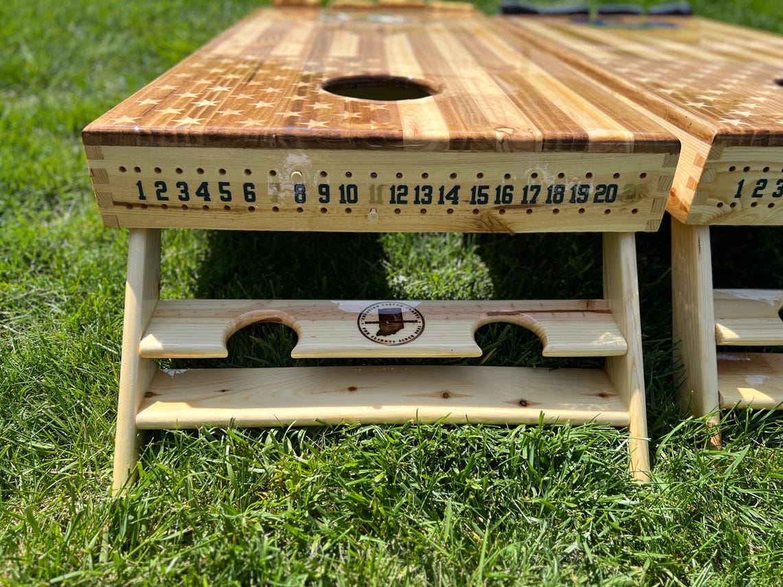 The Best Notre Dame Custom Cornhole Boards in America! Bags, Epoxy ...