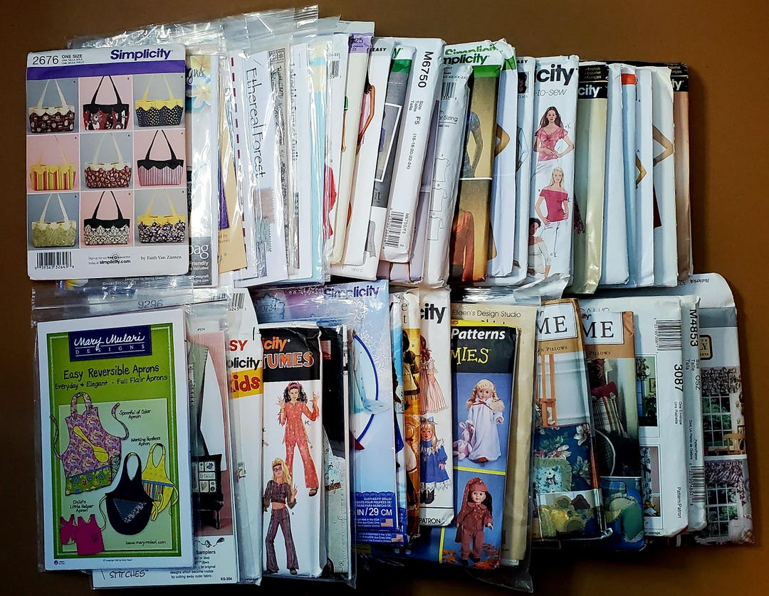 Paper Sewing Patterns Bulk (50 Different Patters) - Etsy