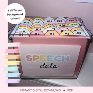 Pastel Classroom Mailbox Organizer: Student Data File Folders (digital ...