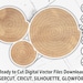 Spiral Round Jigsaw Puzzle Template: Laser Cut Vector Files (digital ...