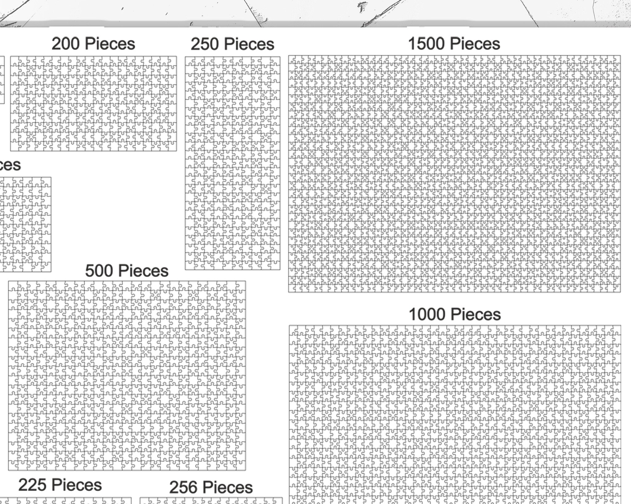 Jigsaw Puzzle Template Set of 23, Puzzle Svg, Silhouette, Ready to Cut ...