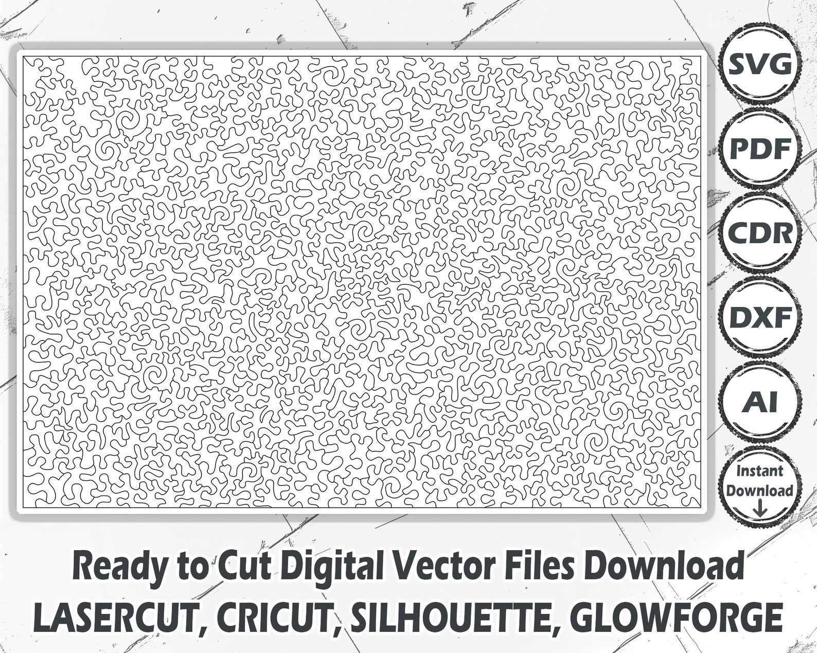 500 Pieces Irregular Jigsaw Puzzle, Puzzle Svg, .svg .pdf .dxf .ai .eps ...