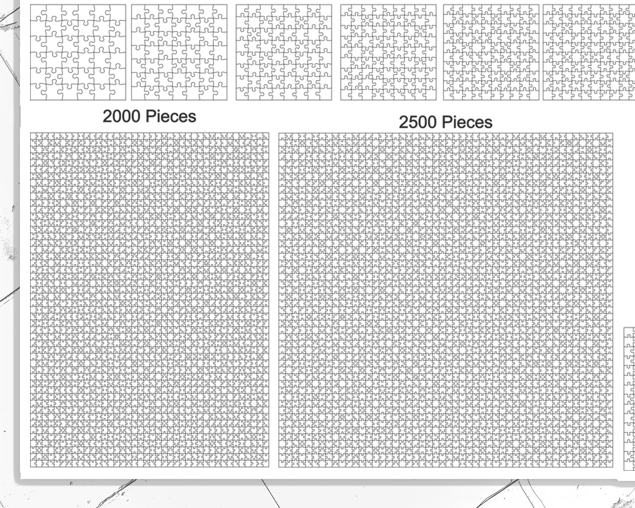 Jigsaw Puzzle Template Set of 23, Puzzle Svg, Silhouette, Ready to Cut ...