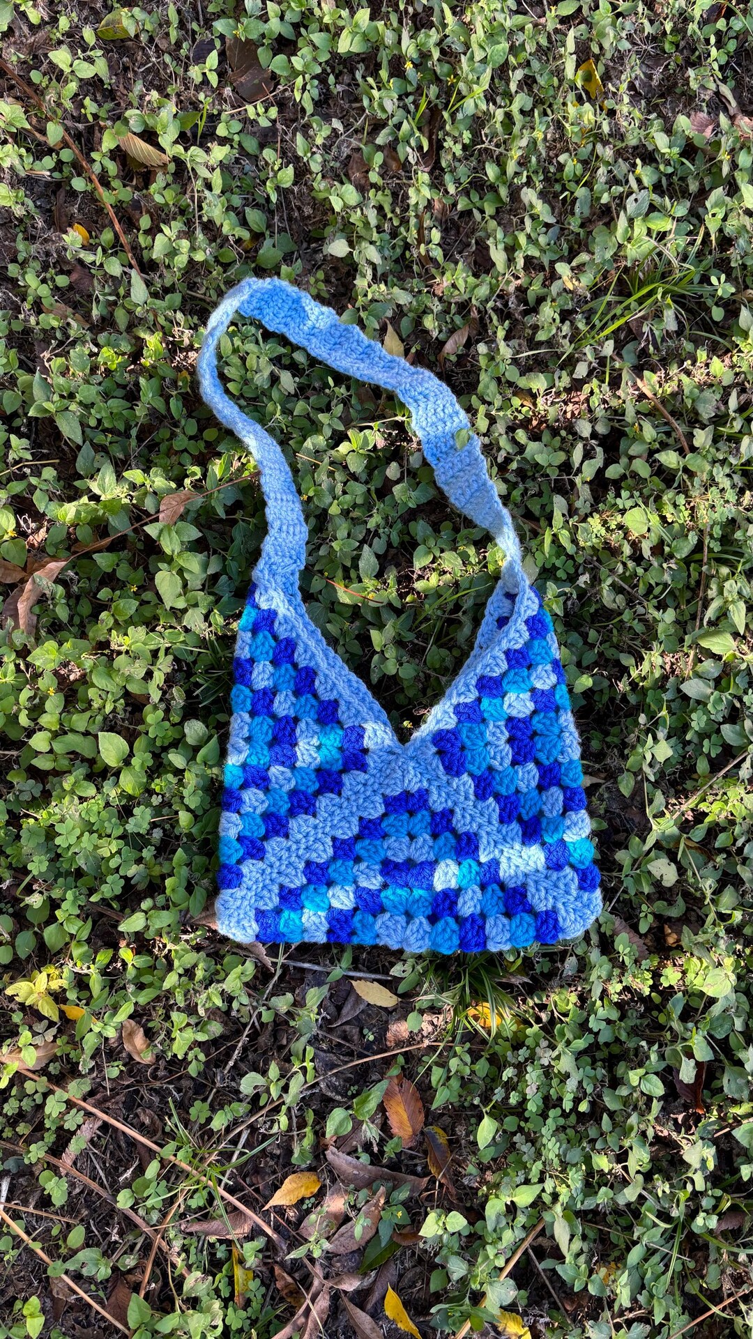 Triangle Granny Square Bag - Etsy