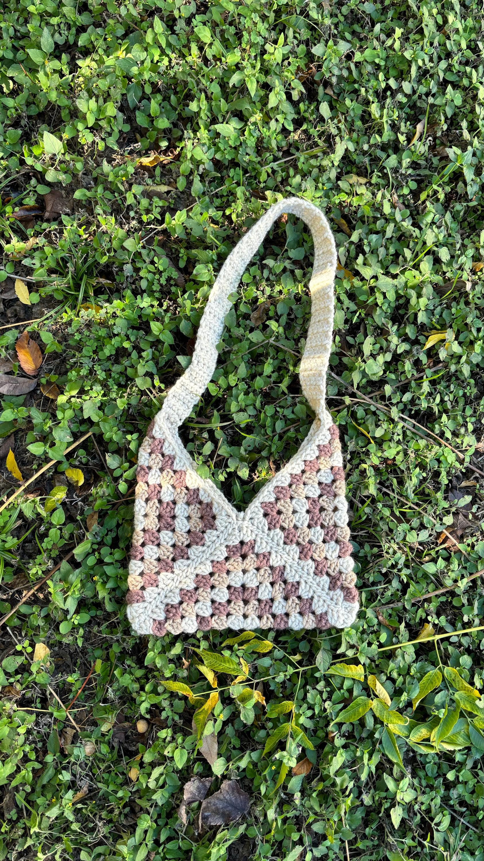 Triangle Granny Square Bag - Etsy