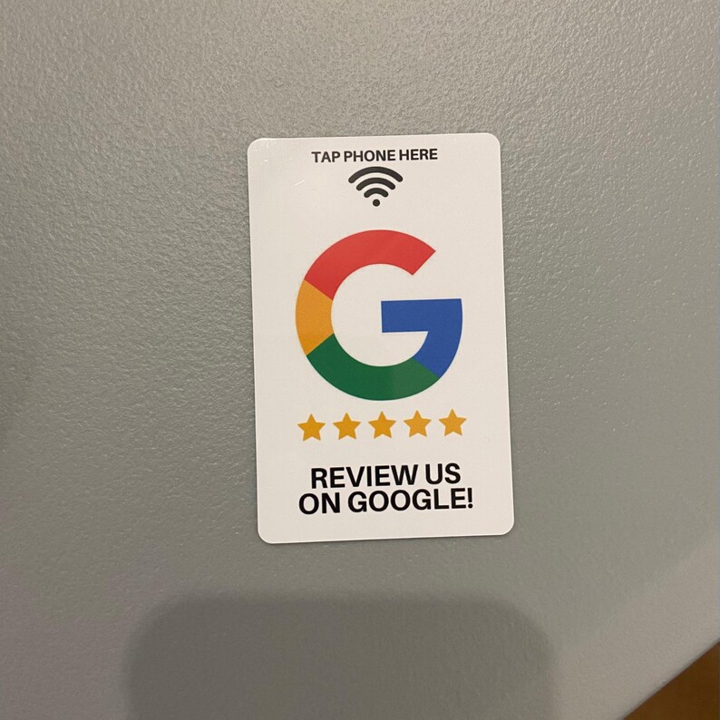 NFC Contactless Google Review Card, Tappable Google Review Card ...
