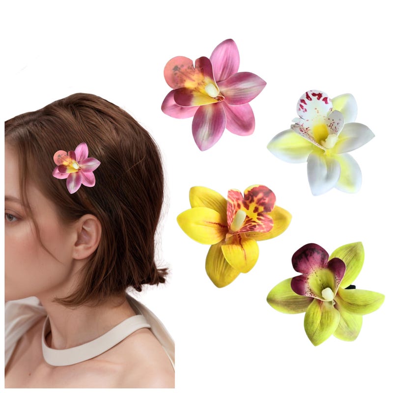 Flower Hair Clips - Etsy