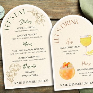 Menu Cards for Weddings, Events, Menus, Drink Menu, Food Menu, Dinner ...