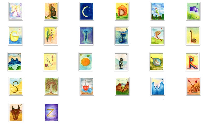 Waldorf Alphabet Digital Download - Etsy