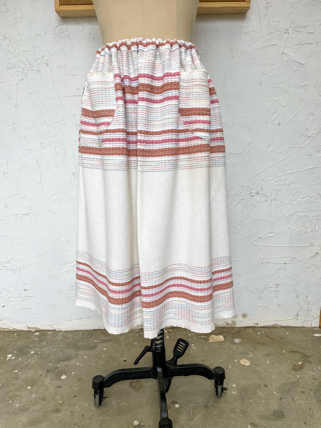 Upcycled Terry Cloth Table Cloth Skirt - Etsy