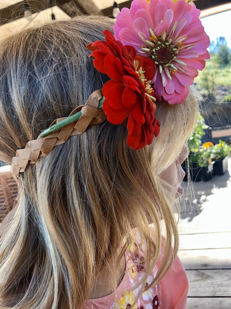 DIY Real Flower Crown Hair Braid - Etsy