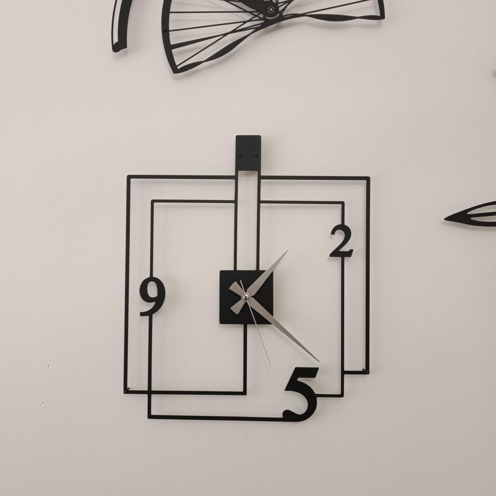 Square Wall Clock, Modern Square Clock, Minimal Square Clock,large ...