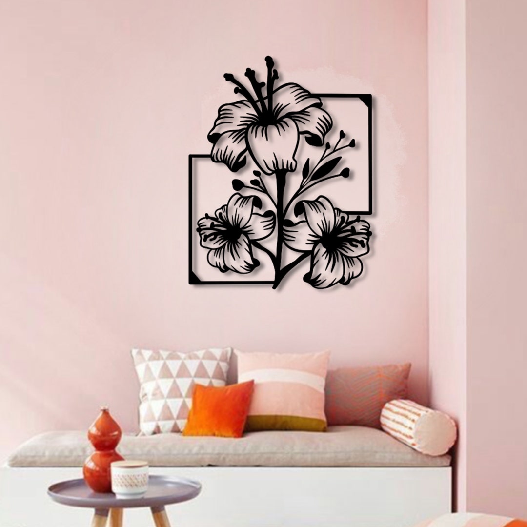 Metal Lily Flower, Lily Art, Lily Metal, Metal Lily Decor,lilium Metal ...