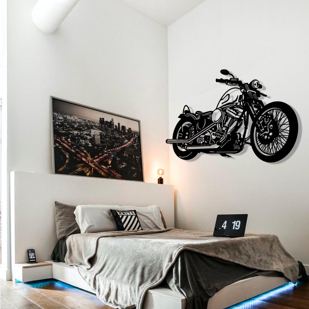 Motorcycle Metal Wall Art Bold Wall Decor for Living Room,office ...