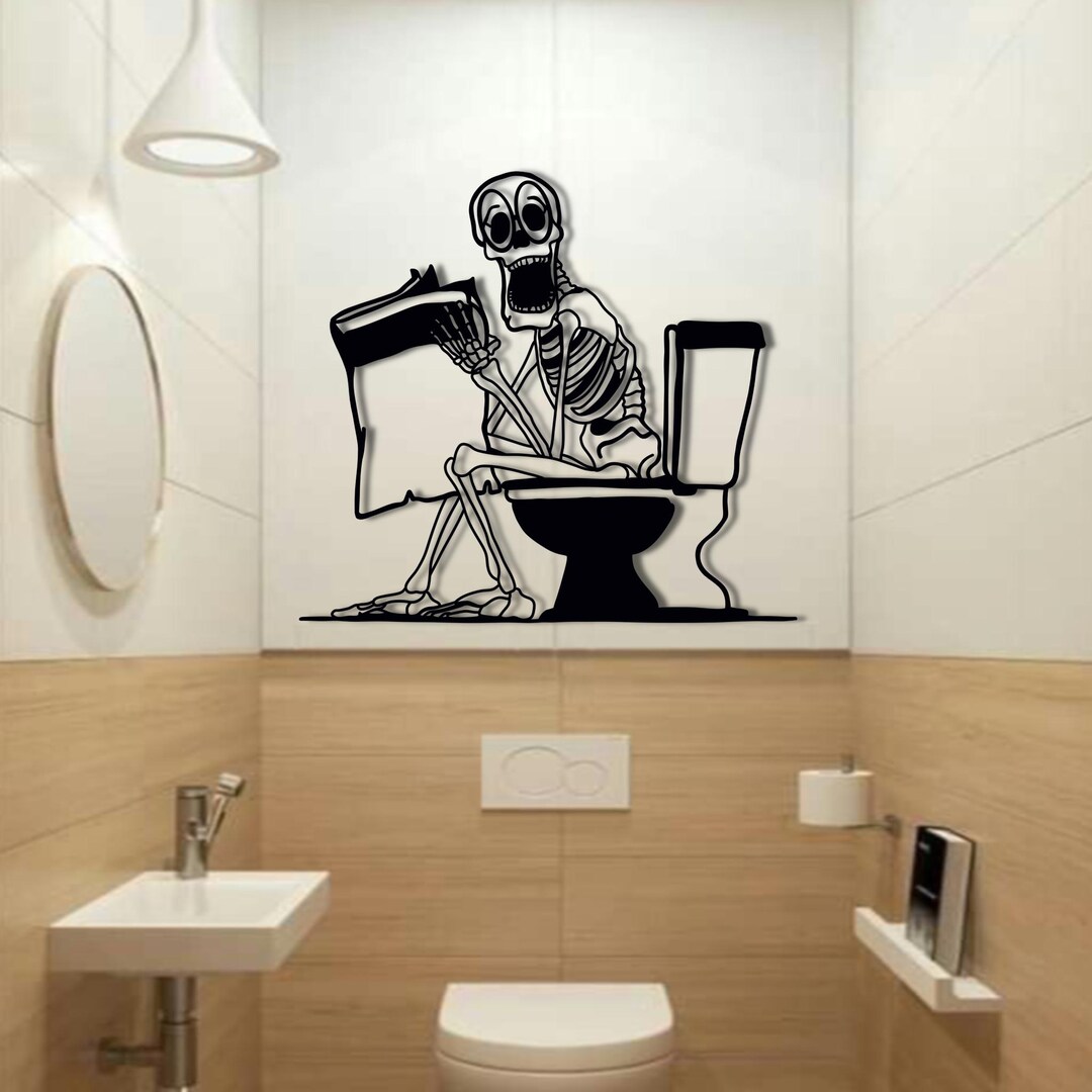 Funny Toilet WC Signs Metal Wall Art Designs,funny Bathroom Wall Decor ...