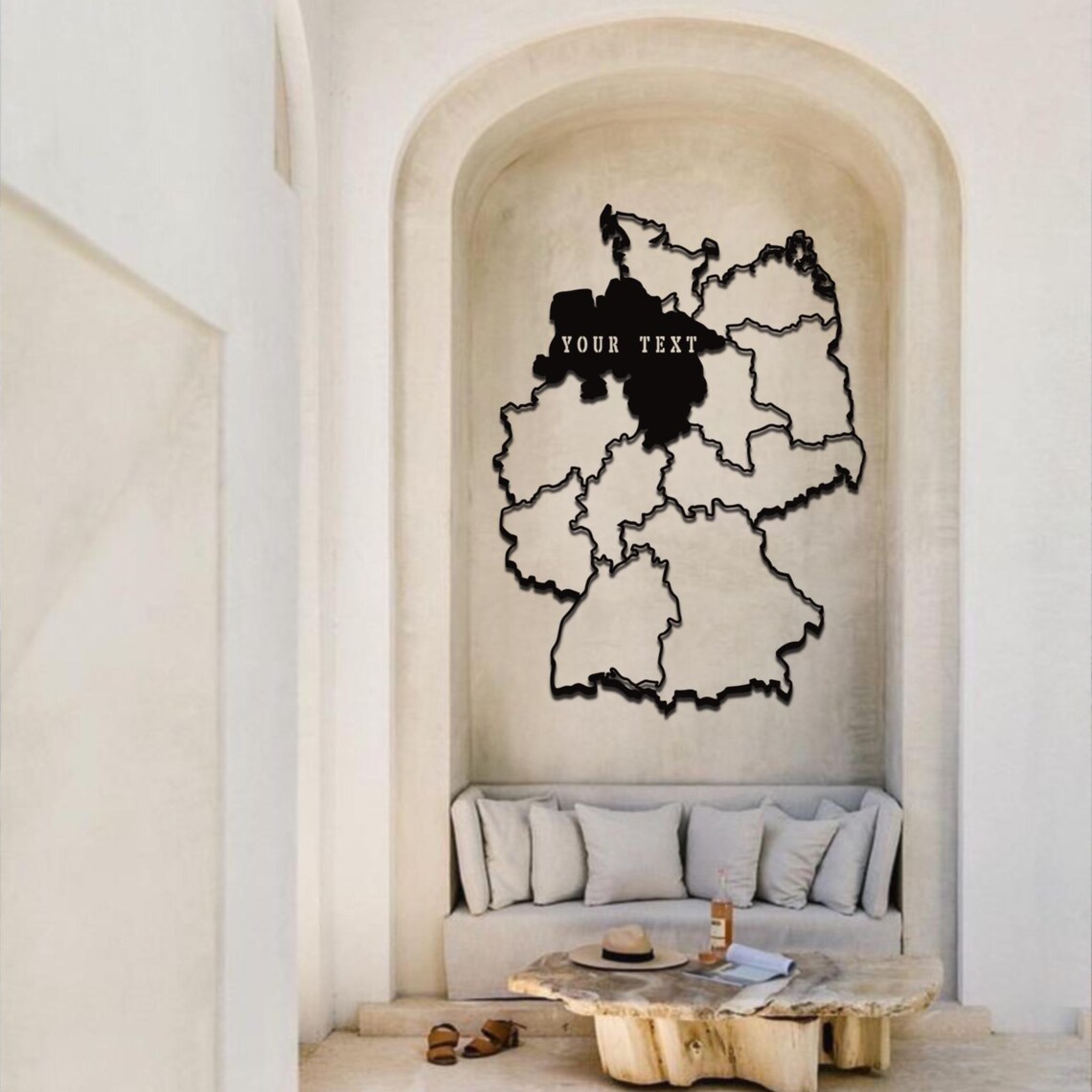 Wall Map of Germany, Metal Germany Map, Germany Country Map, Custom ...