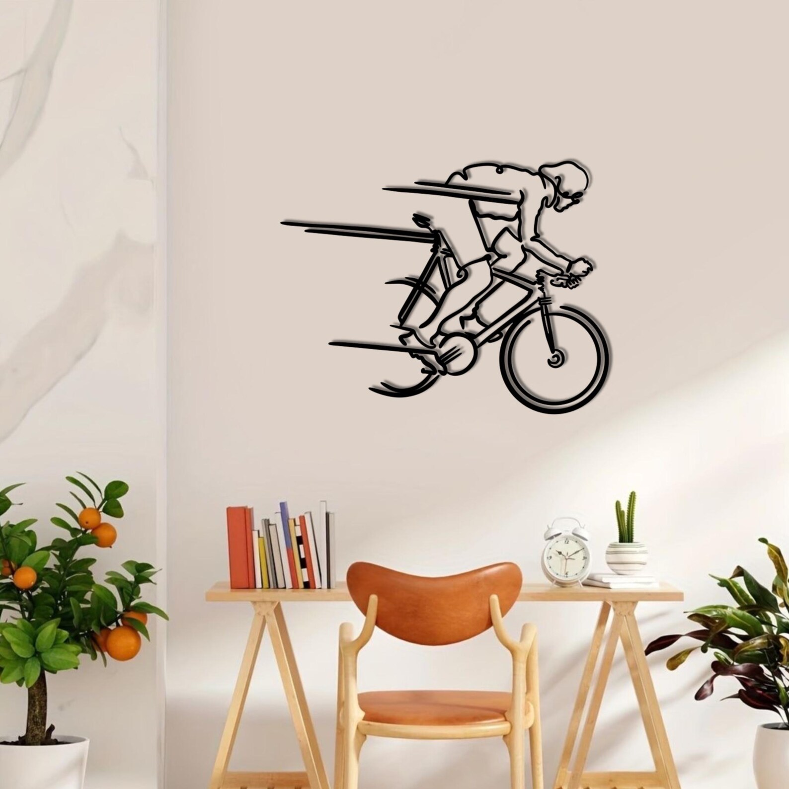 Metal Wall Art, Metal Wall Decor,line Art Road Racing Bike Metal Wall ...