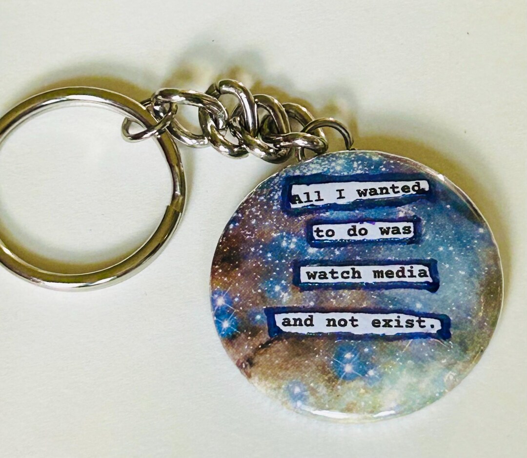 Watch Media and Not Exist - TMBD Inspiredkeychain, 1.5 Inch - Etsy