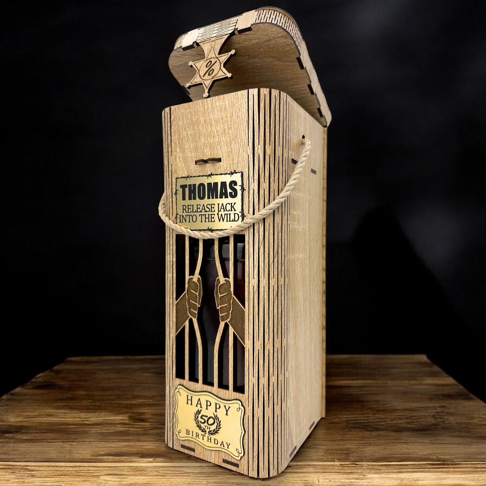 Birthday Whisky Box. 3mm, SVG, DXF Laser Cut Files. Wooden Box Digital ...