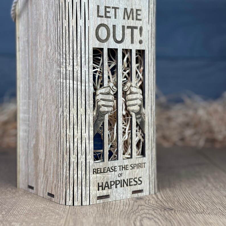 Laser Cut Wine Box SVG: "let Me Out" Jail Caddy (digital Files) - Etsy