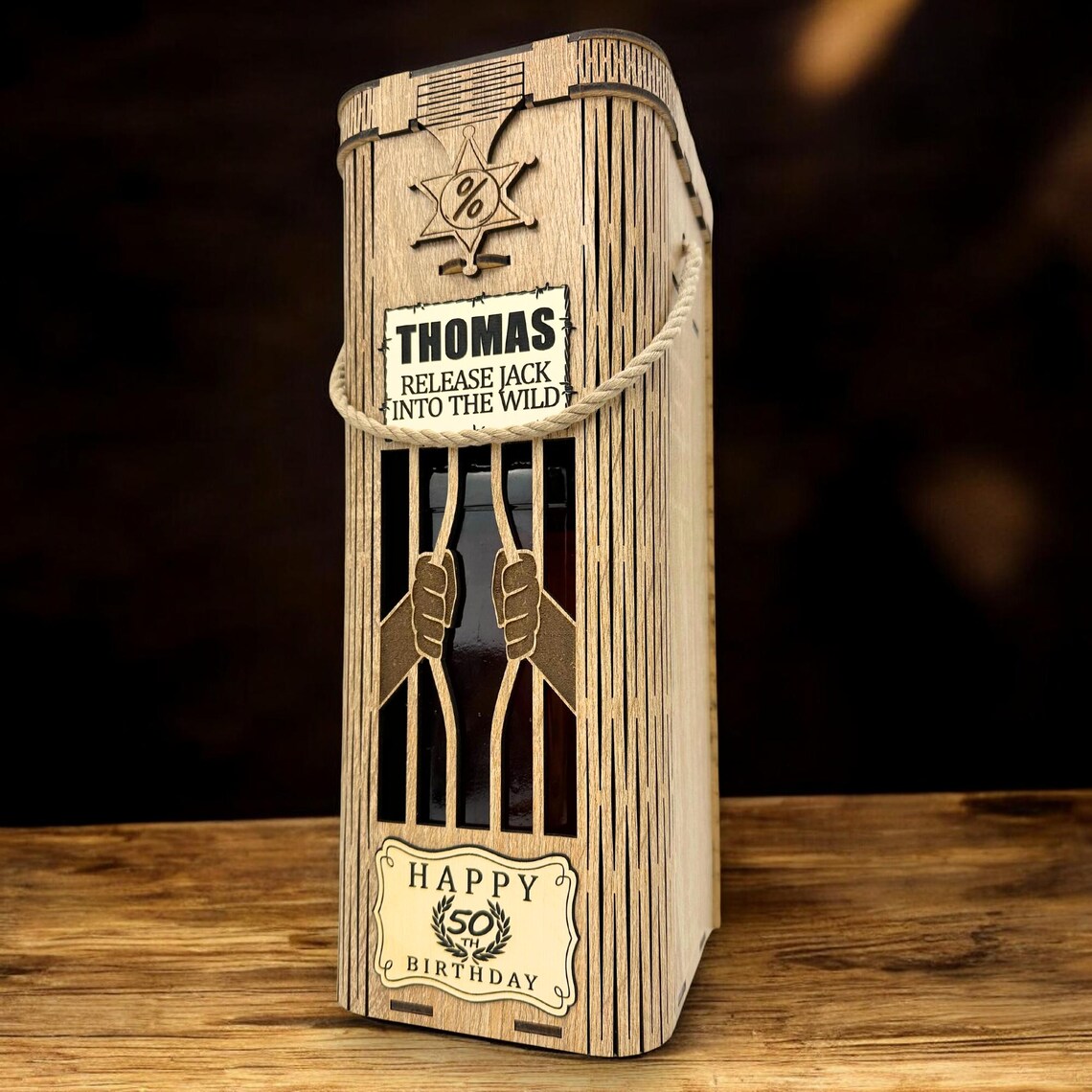 Birthday Whisky Box. 3mm, SVG, DXF Laser Cut Files. Wooden Box Digital ...