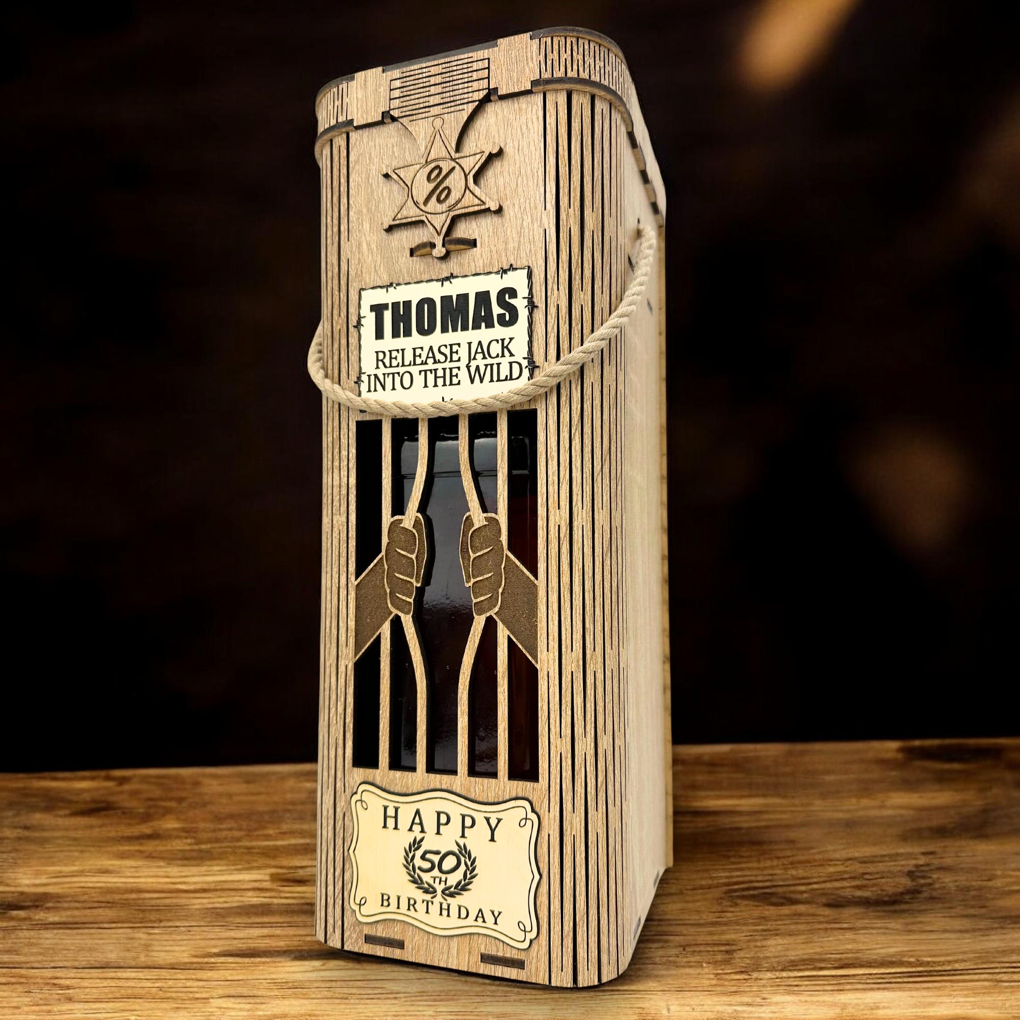 Birthday Whisky Box. 3mm, SVG, DXF Laser Cut Files. Wooden Box Digital ...