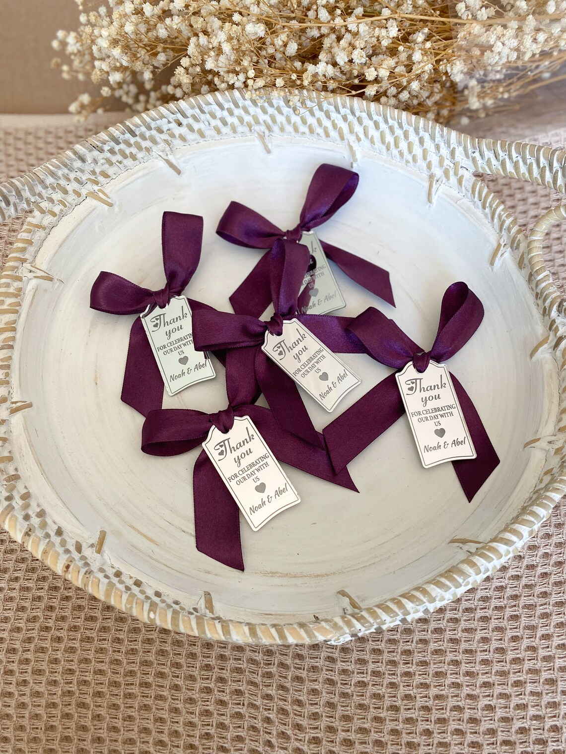 Custom Gold Baptism Favor Tag for Boy and Girl , Christening Gift Tag ...