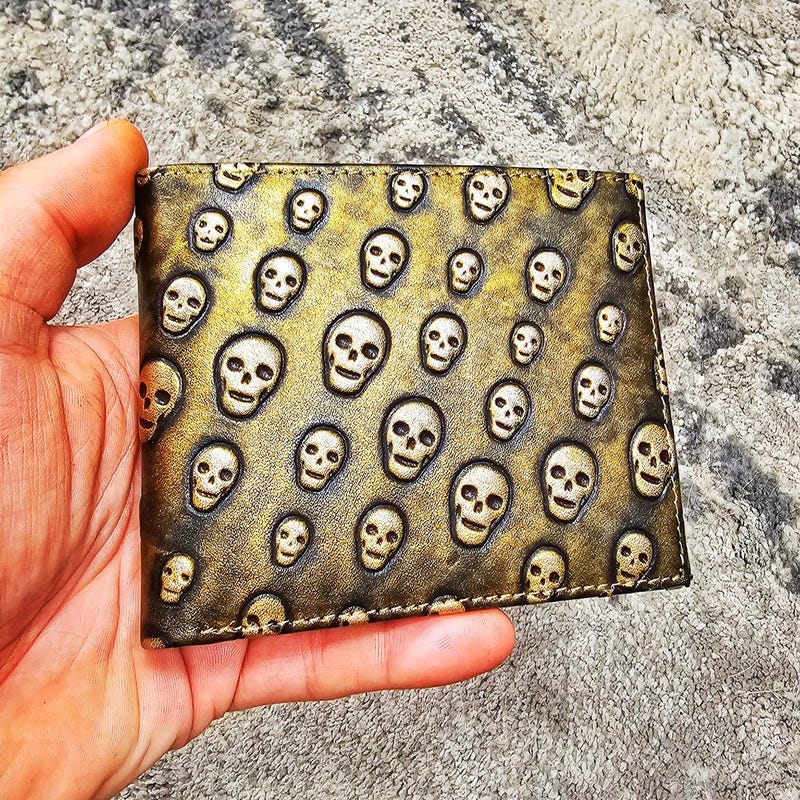 Skull Wallet - Etsy