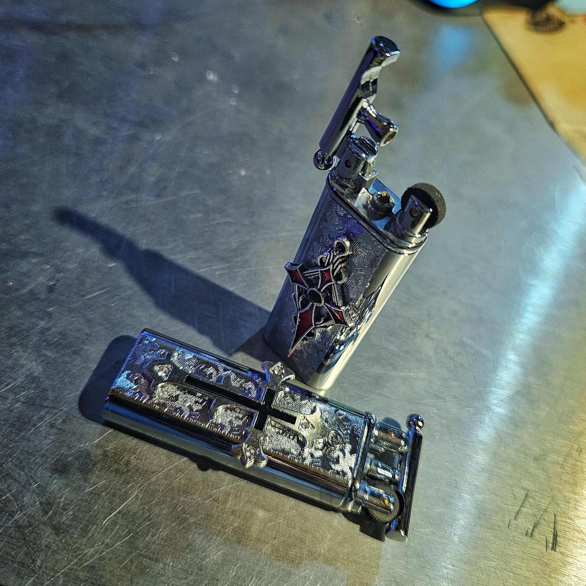 Silver Gothic Style Design Metal Cross Lighter Gift - Etsy