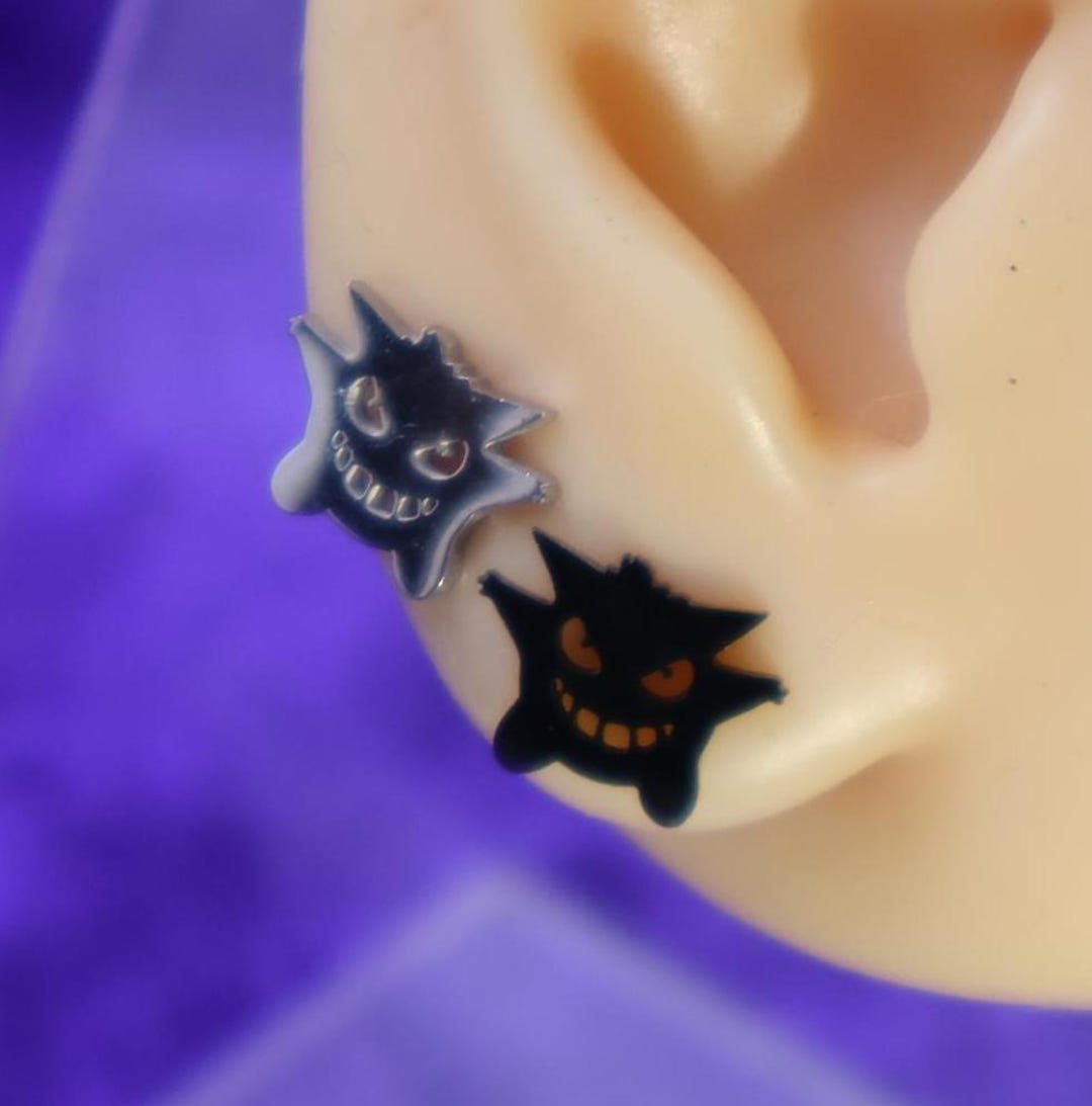 Gengar Pokémon Ear Studs Earring Cartilage Tragus Helix Stud Body ...
