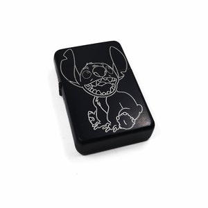 Lilo and Stitch Design Flip Stitch Lighter Engraving Personalised Gift ...