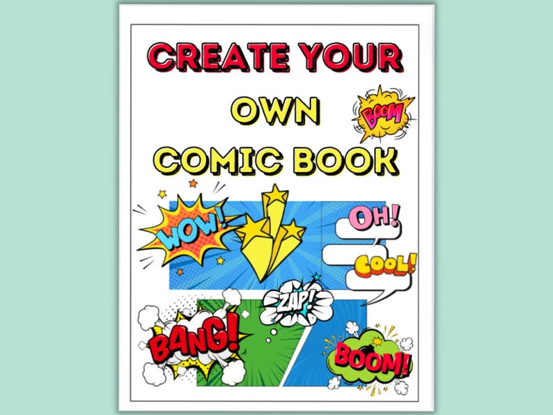 Create Your Own Comic, Blank Comic Strip Templates, Fun Comic Graphics ...