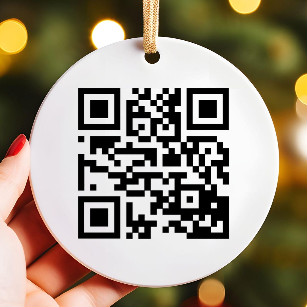 F*CK OFF QR Code Christmas Ornament Gift, Sarcastic Gift for Friends ...