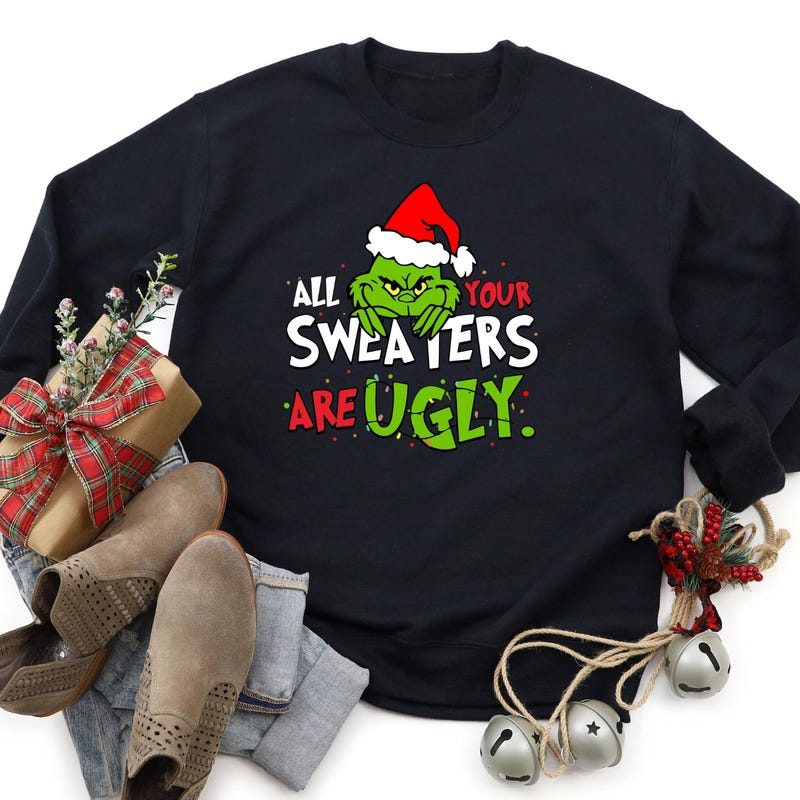 Grinch Funny Ugly Sweater - Etsy