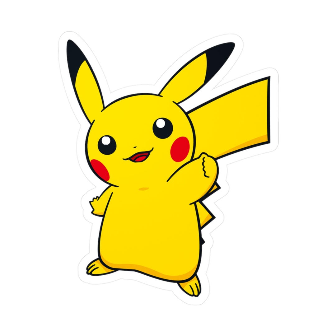 Pikachu Monster Ball Kiss-cut Vinyl Decal Sticker, Monster Laptop ...