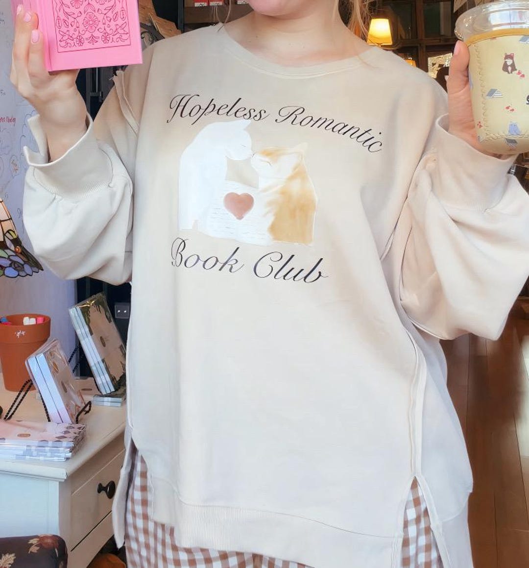 PREORDER Hopeless Romantic Book Club Sweatshirt - Etsy