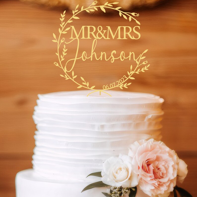 Mr&mrs Cake Topper, Wedding Cake Topper, Vintage Cake Topper, Couple ...