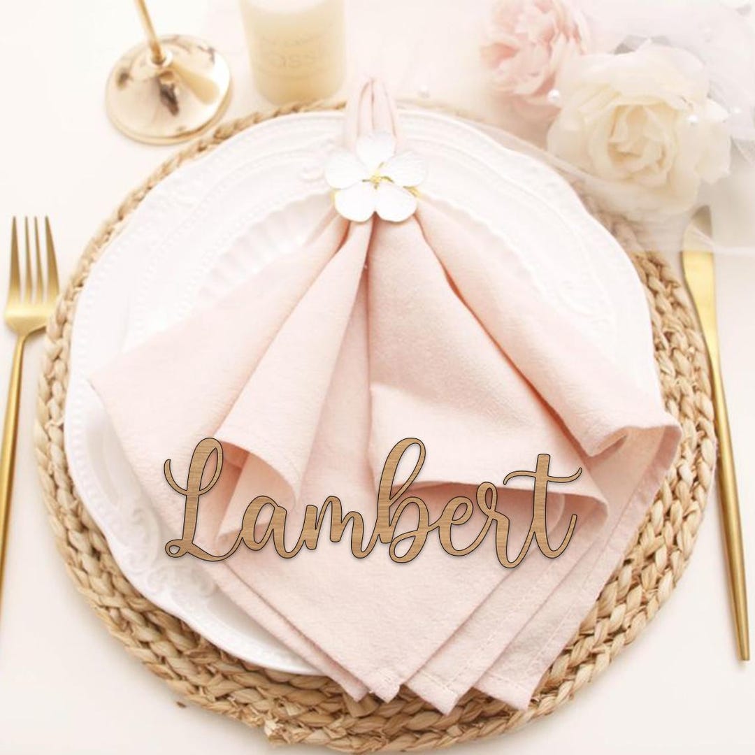 Personalized Name Tags, Acrylic Plate Name, Table Plate Decor, Wedding ...