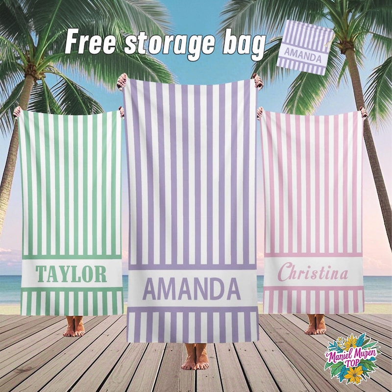 Personalised Towel Pool - Etsy UK