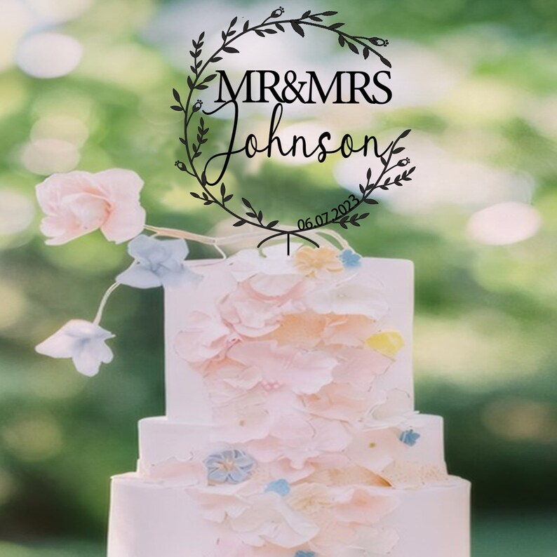 Mr&mrs Cake Topper, Wedding Cake Topper, Vintage Cake Topper, Couple ...