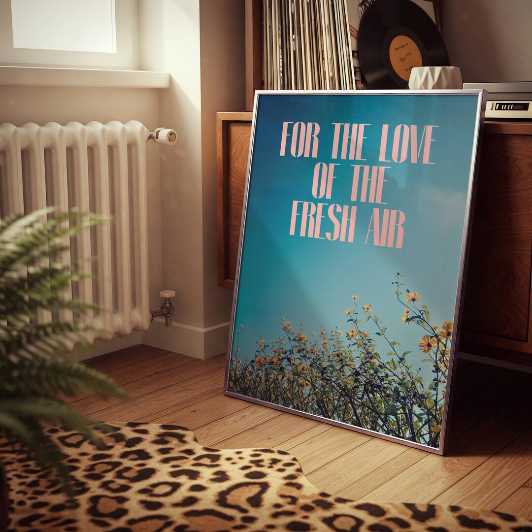 For the Love of the Fresh Air Poster Digital Download Retro Outdoorsy ...