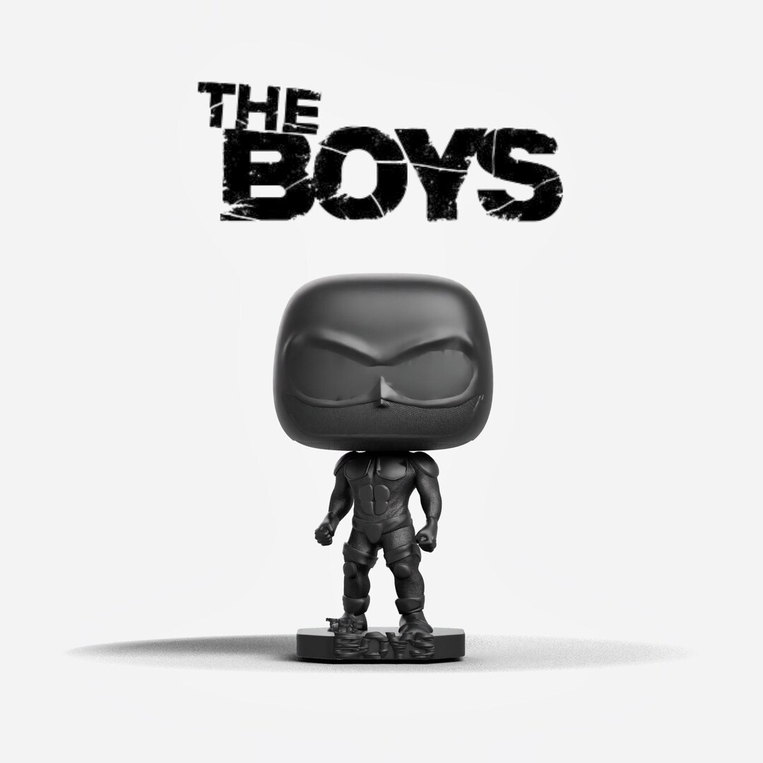 Black Noir Funko Pop 3D Model the Boys Figure Custom Collectible High ...