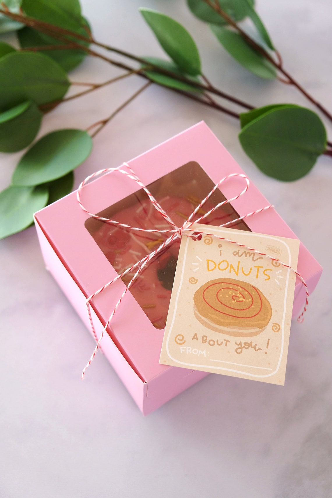Printable Donut Themed Valentine's Day Kid Cards, Set of 4 Designs ...